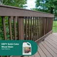 DEFY Solid Wood Stain Dark Walnut, Extremely Durable, Acrylic, Opaque ...
