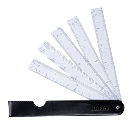 keepw Adults Multi Ratio Fan Shaped Scale Ruler Architecture Drawing ...