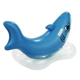 Bluescape Blue Shark Inflatable Water Ride-on Pool Float, for Kids, Age ...