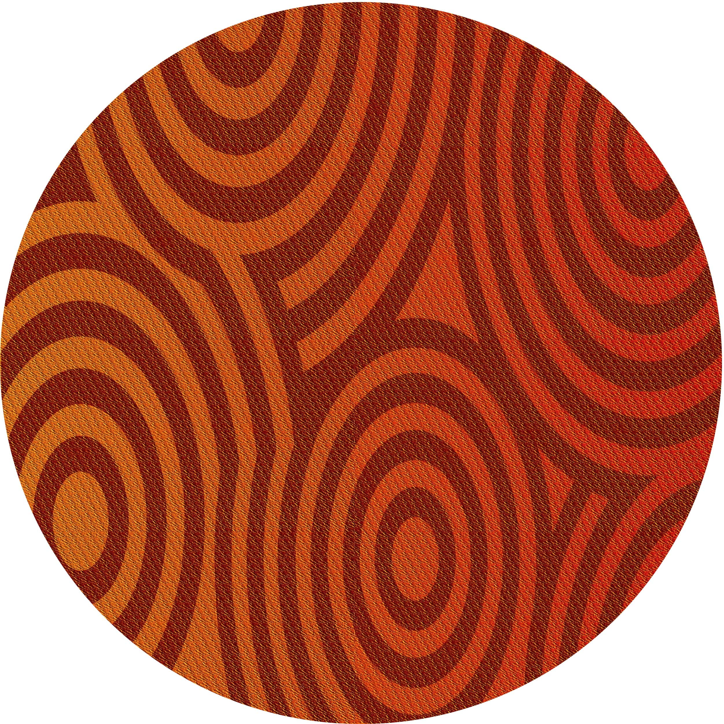 Ahgly Company Indoor Square Patterned Scarlet Red Area Rugs, 3' Square ...