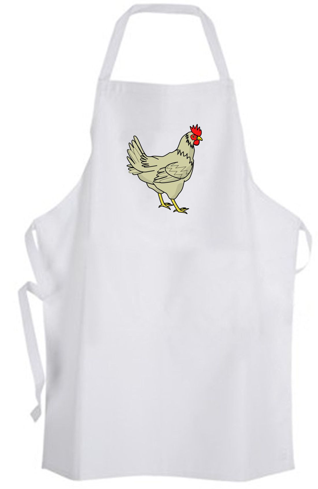 Aprons365 - Classic White Chicken – Apron Fowl Farm Rooster Kitchen ...