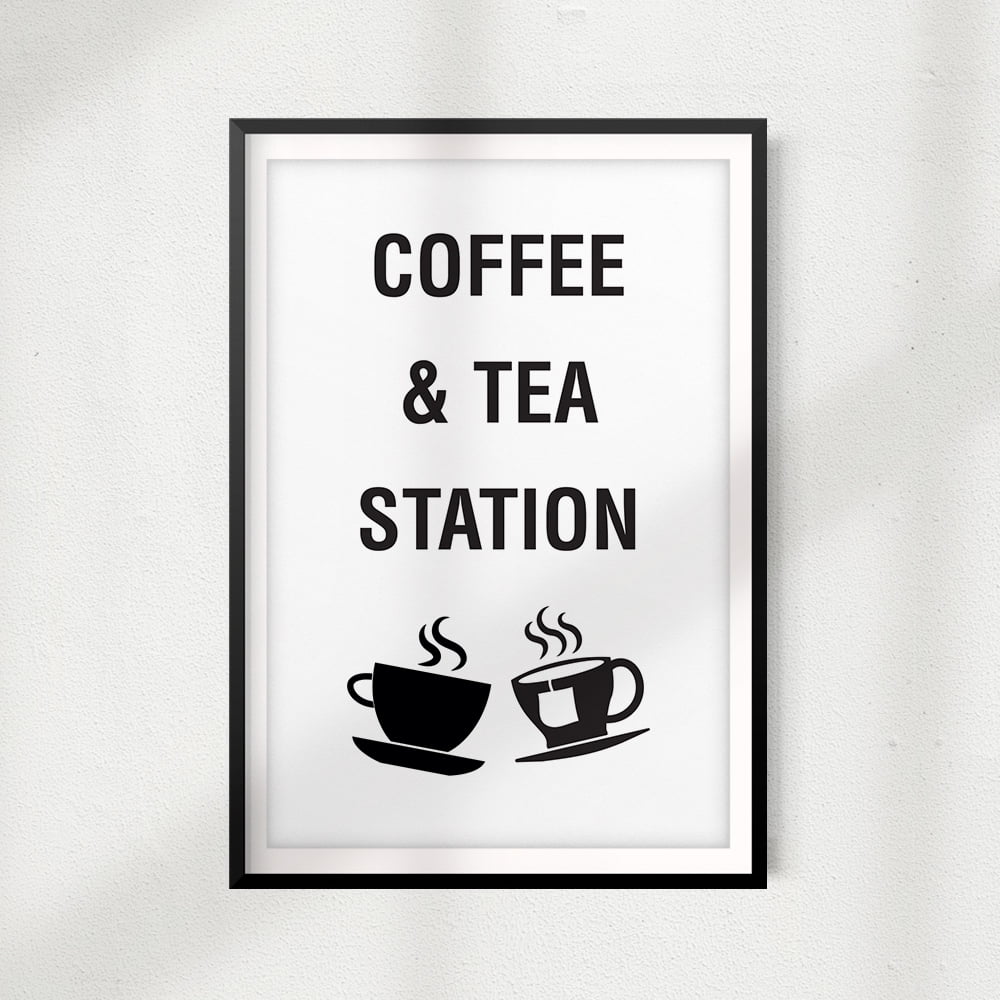Designs ByLITA Coffee & Tea Station 8" x 10" UNFRAMED Print Home Décor ...