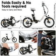 Gocio 500W Electric Bike, 20" Folding Electric Bicycle for Adults, Max 19.8mph City Cruiser ...