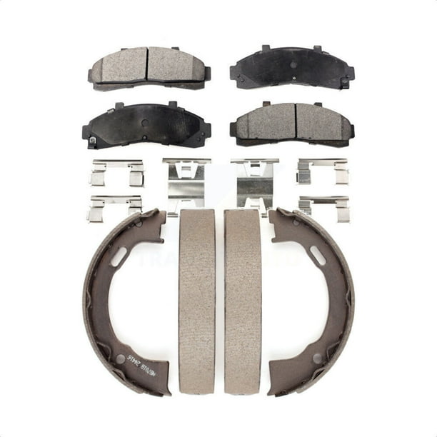 Transit Auto - Front Rear Ceramic Brake Pads And Parking Shoes Kit For ...