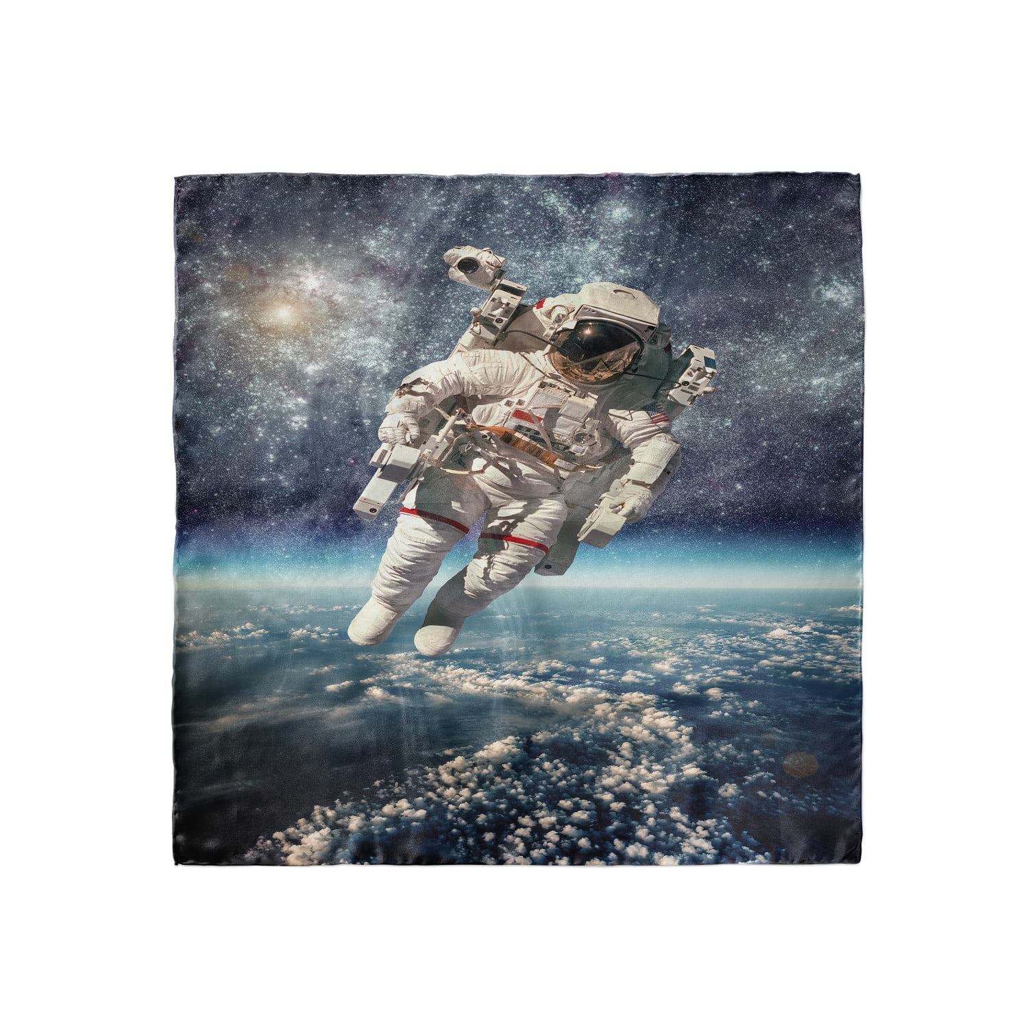 Galaxy Head Scarf, Astronaut Floats Outer Space, Head Wrap, 3 Sizes, by ...