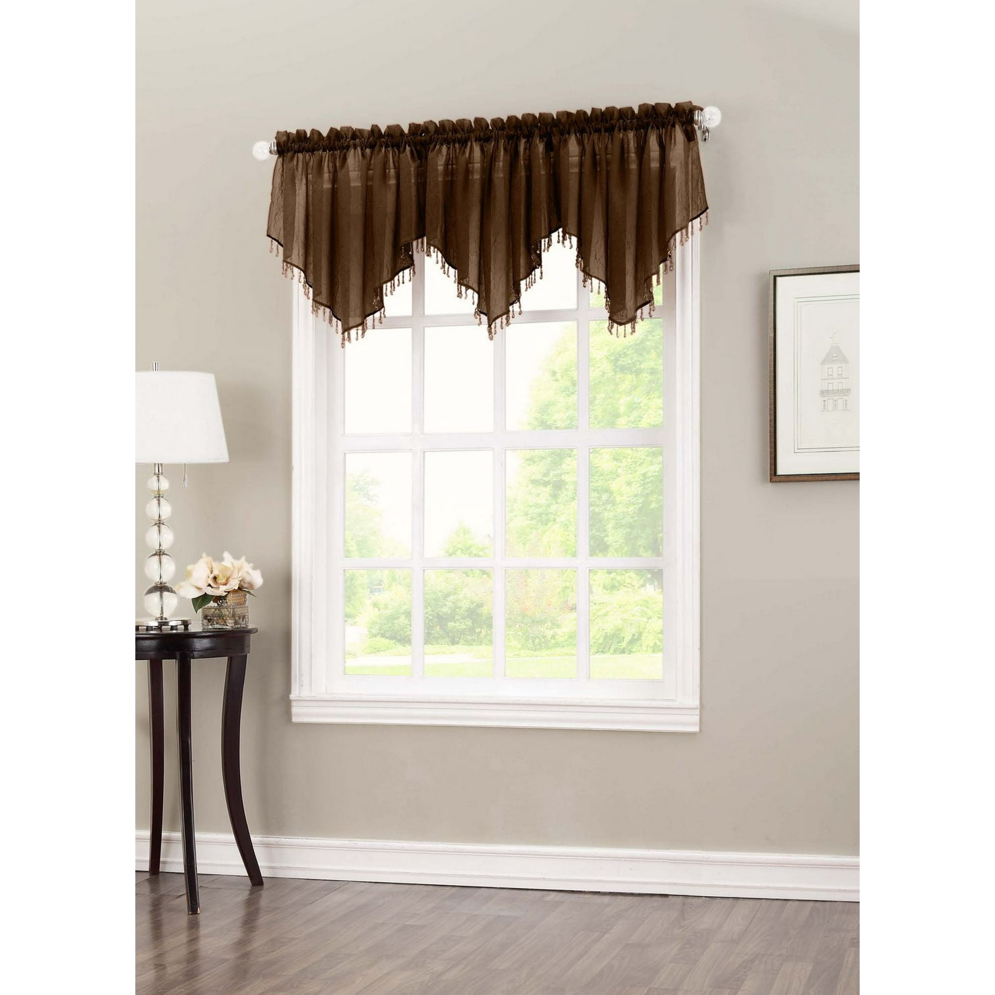 Click here for 918 Voile Beaded Valance 40 Inches prices