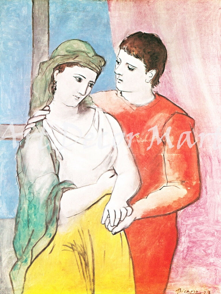 The Lovers-Picasso - CANVAS OR FINE PRINT WALL ART - Walmart.com