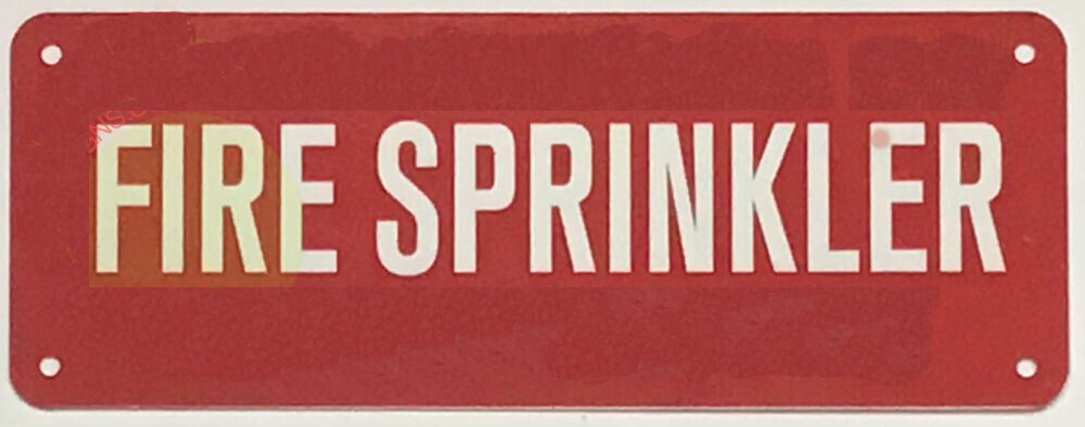 FIRE SPRINKLER SIGN -RED2x6 -ref19722 - Walmart.com