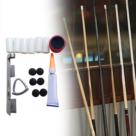 wolftale Pool Cue Repair Tip Kit Cue Ferrules Cue Top Sander Glue ...