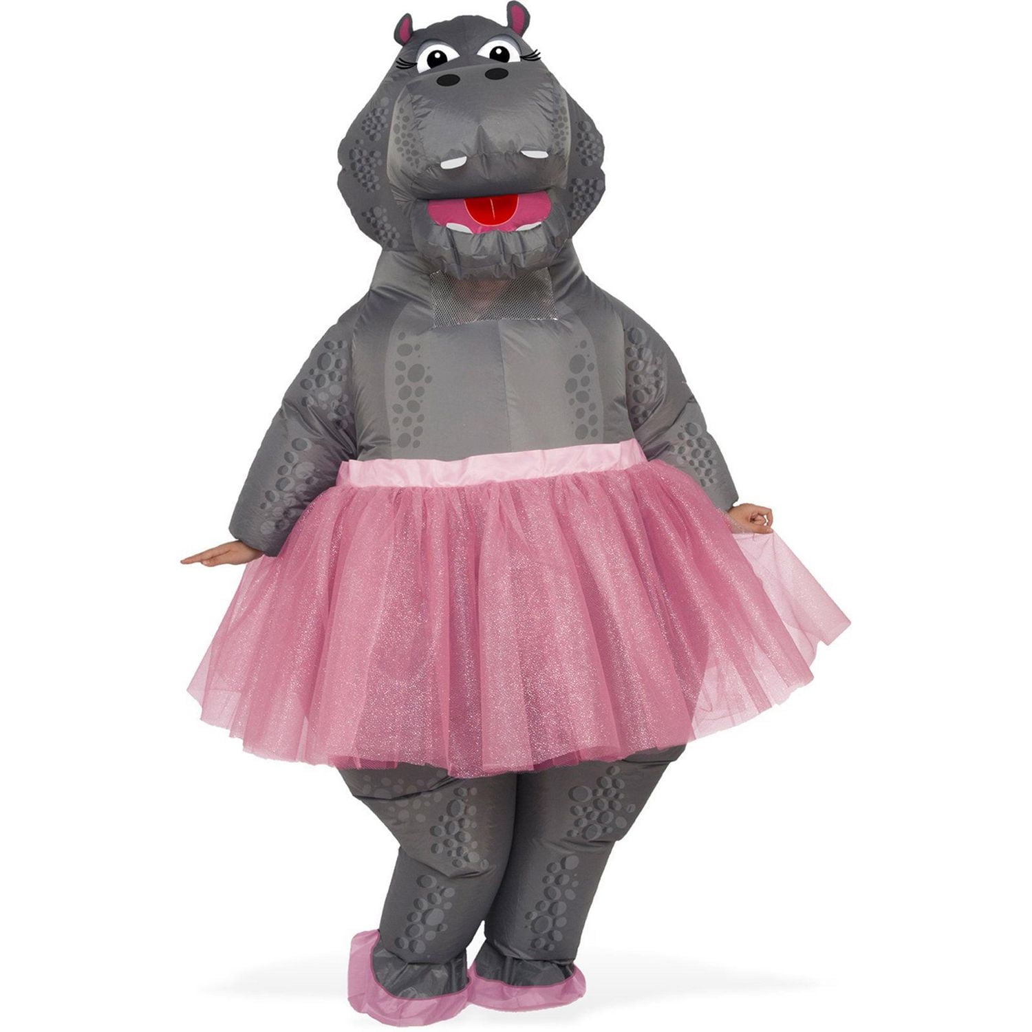 Click here for Rubies Hippo Ballerina Inflatable Adult Costume prices