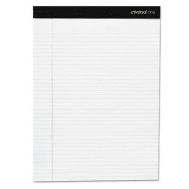 Premium Ruled Writing Pads, Wide/Legal Rule, 8.5 x 11, White, 50 Sheets ...