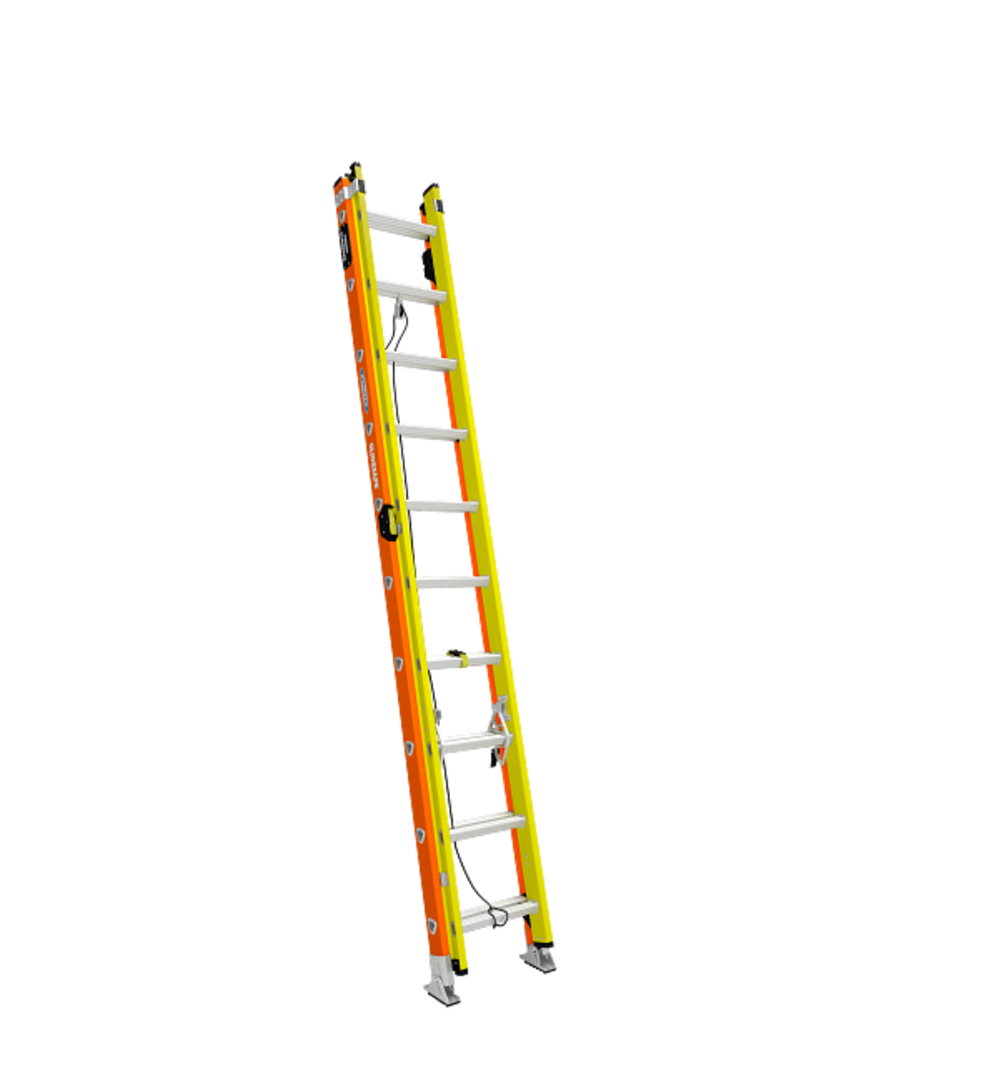 Werner Glidesafe Extension Ladder Fiberglass Tri Rung Type Ia 20 ...