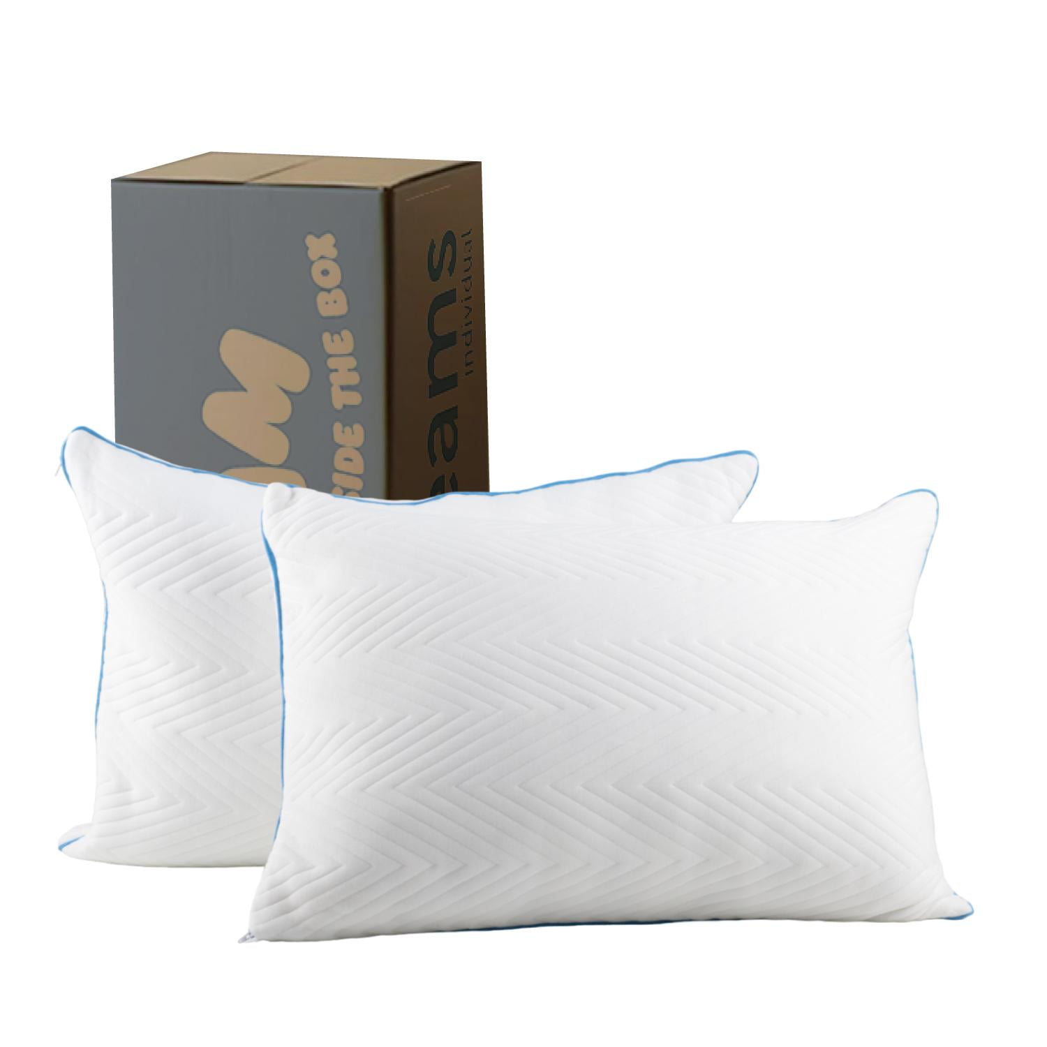 Almohada Memory Foam Paquete De 2 Pzas Lavable Espuma Viscoelástica Con ...