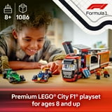 Free Shipping! LEGO F1 Toy Set with Truck and Race Cars, Building ...