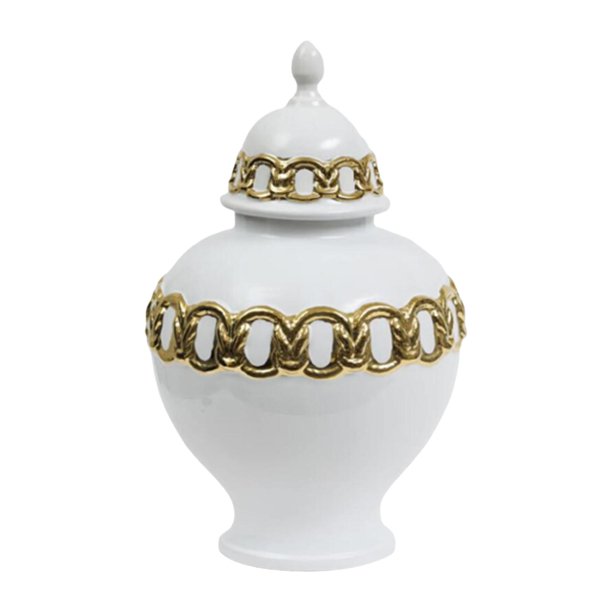 Ginger Jar Vase Ancient Chinese Style Creative Flower Vase Centerpiece ...