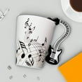 LanHong 13.5 Ounce Guitar Mug Music Note Coffee Mug Ceramic Guitar ...
