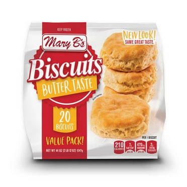 Great Value Buttermilk Biscuits, 41.6 oz, 20 Count (Frozen) - Walmart.com