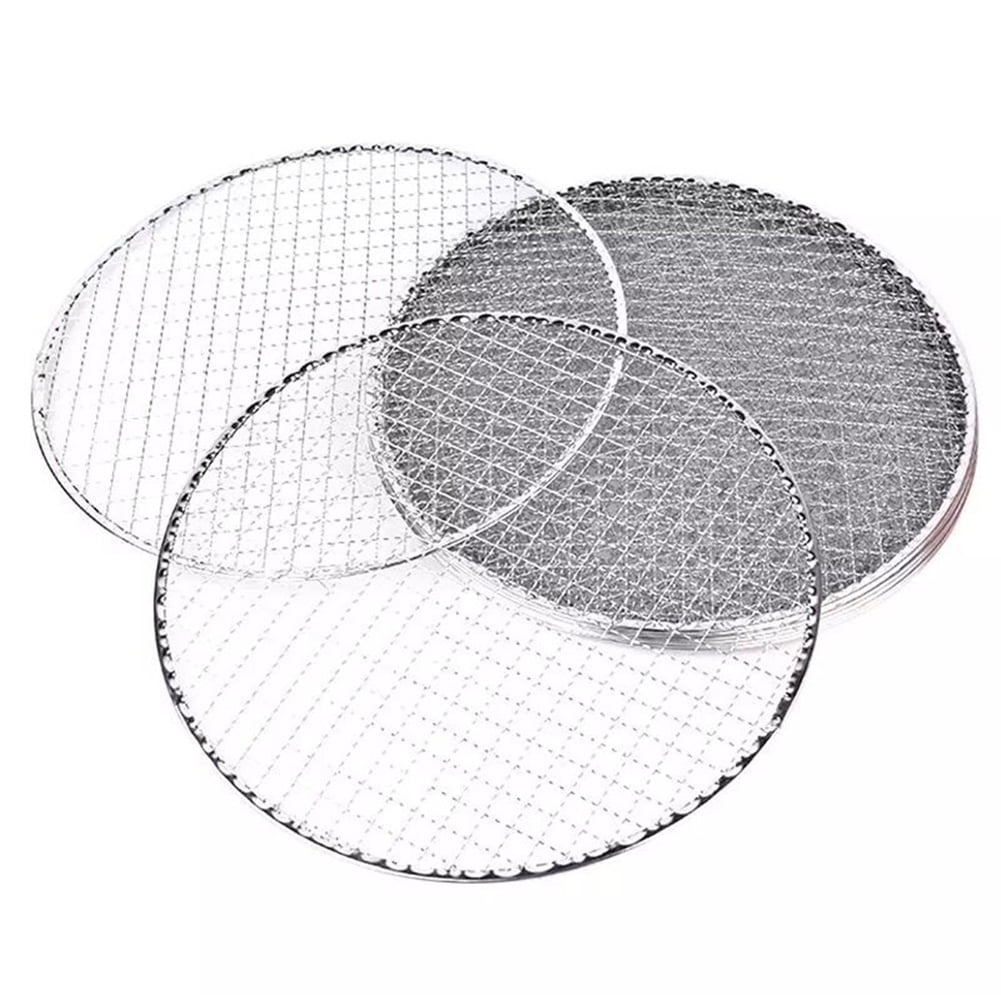 SPRING PARK 5Pcs/Set Round Barbecue Grill Mesh Wire Net Stainless Steel ...