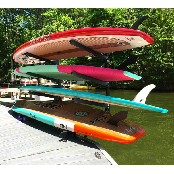 StoreYourBoard 4 Kayak Dock Storage Rack, Outdoor over The Water Mount ...