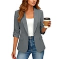 Bovxnpu Women's Work Office Suits Jackets Blazer Cardigan Women's 3/4 ...