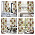 Butterfly and Flower Red Pattern Blackout Curtains,Triple Weaved Fabric ...