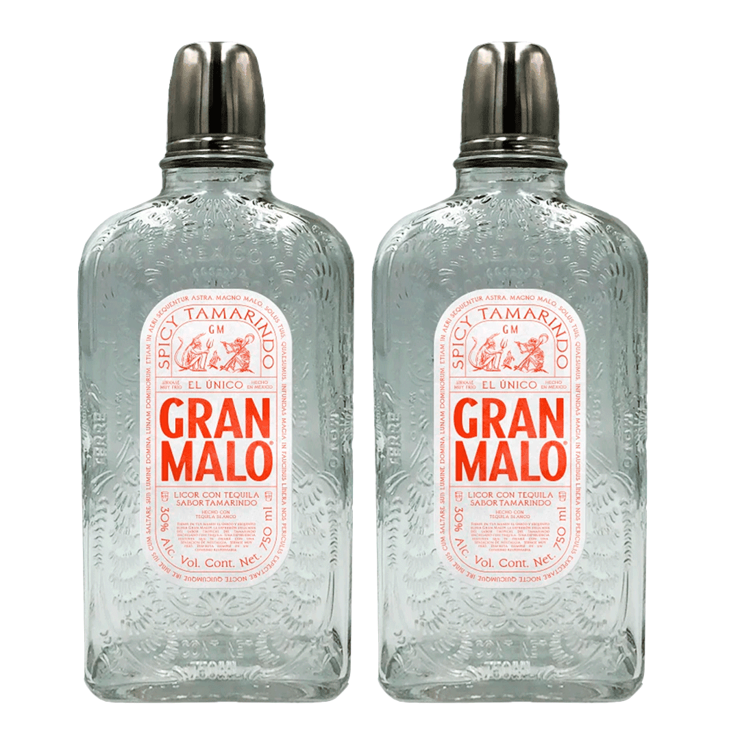 Pack de 2 Licor de Tequila Gran Malo Spicy Tamarindo 750 Ml | Walmart en línea