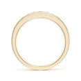 2wist Designs 18K Yellow Gold Plated Half Eternity Band Emerald Round ...