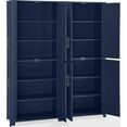 Homestock Old World Charm 2-Piece Kitchen Storage Pantry Set In Navy ...