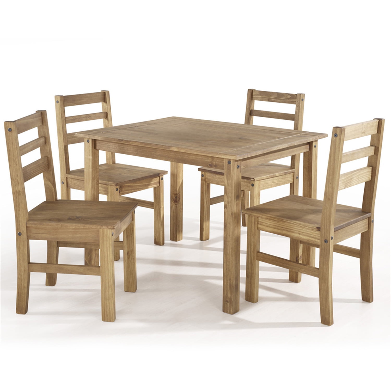 Maiden 5-Piece Solid Wood Dining Set with 1 Table and 4 Chairs in ...