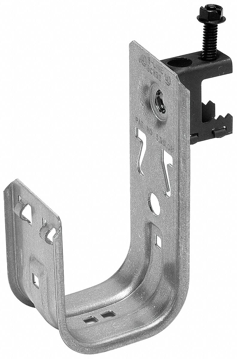 Eaton B-Line J-Hook,W/ Pin,1/8-1/2" Flange,2" Max Cap BCH32-C1 ...