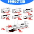 Contemporary Wall Mounted Organiser Shelf For Bedroom Storage ...