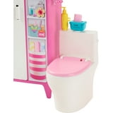 Barbie World Bathtime Toy Playset with 19 Dollhouse Accessories ...