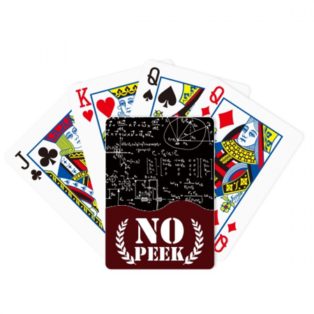 Matrix Mathematical Formulas Science Calculus Peek Poker Playing Card ...