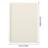 ML 2 Pcs The Notebook Graph Notepad Math Spiral Diary White Thick ...