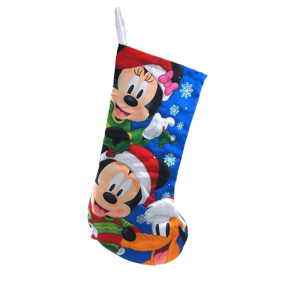 Mickey Mouse and Friends Satin Christmas Stocking, 18-Inch - Walmart.com