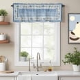 Blue Coastal Summer Beach Window Valance Curtain Vintage Coral Shell ...
