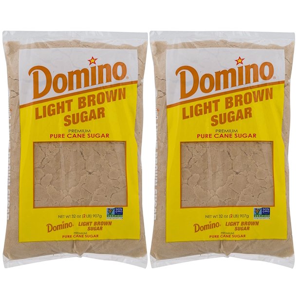Domino Light Brown Sugar 2 LB (32 oz), Pack of 2 - Walmart.com ...