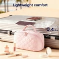 2026 New Travel Makeup Bag For Woman,Wide Open Lay-Flat Water-Resistant ...