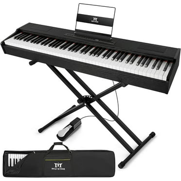 Sonart 88-Key Full Size Digital Piano Weighted Keyboard with Sustain ...