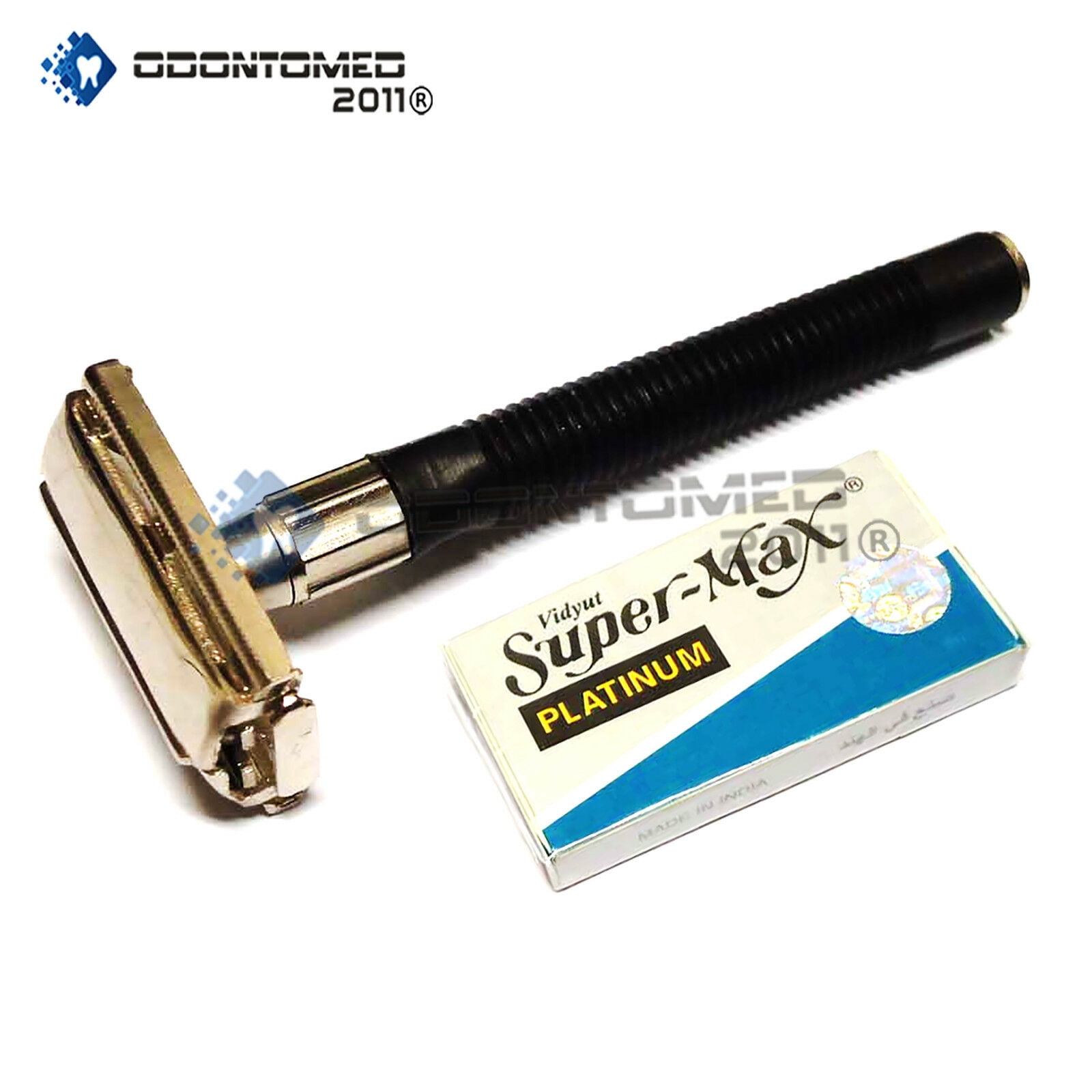 OdontoMed2011 Barber Safety Razor W/5pcs Double Edge Blades Excellent ...