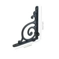NACH Cast Iron Victorian Scroll Shelf Brackets, Ornate and Sturdy, Pack ...