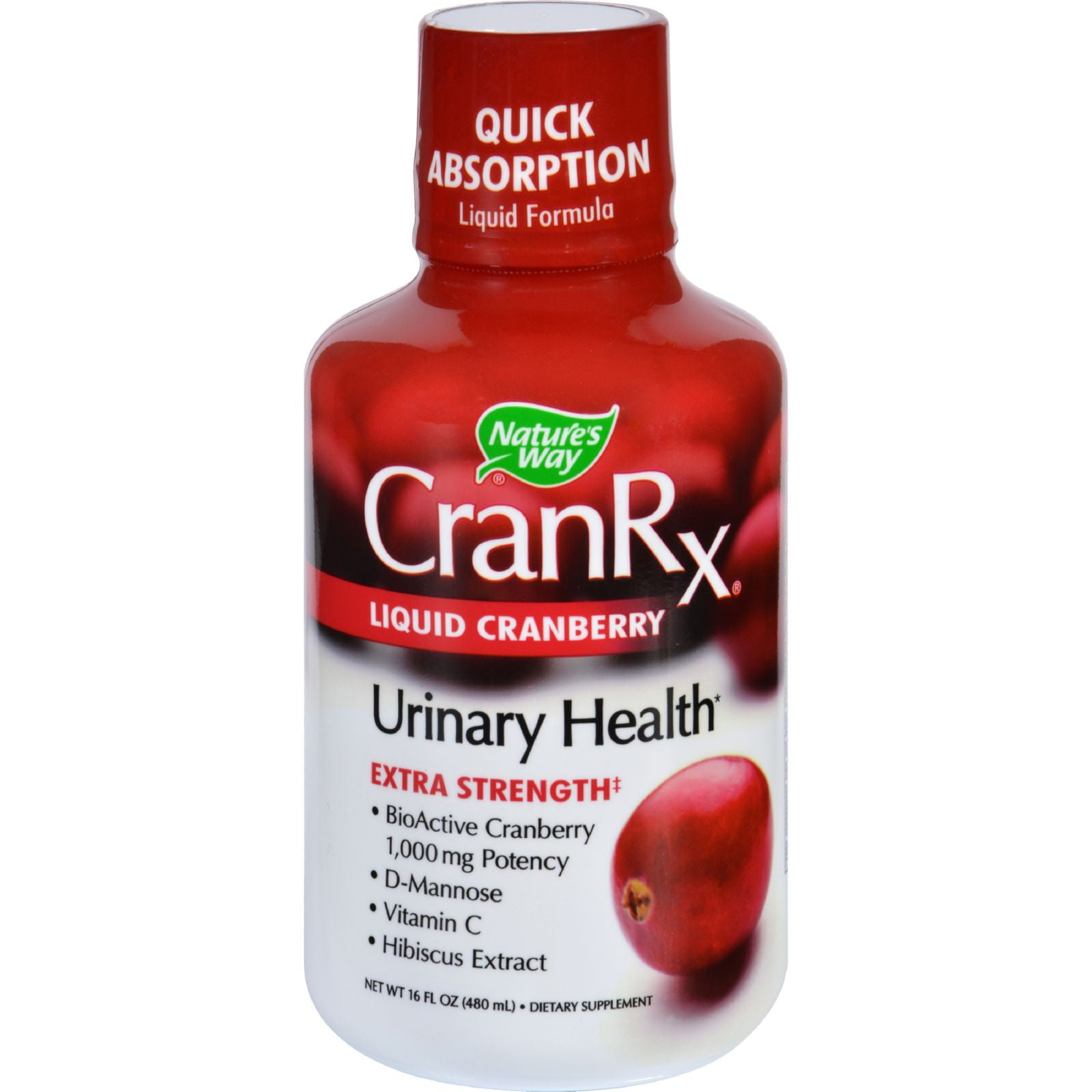 Natures Way Cran Rx - Urinary Health - Liquid Cranberry - Extra ...
