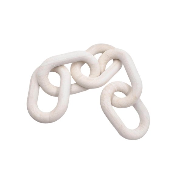 Chain Link Decoration Boho Wood 5-Link Chain for Farmhouse Coffee ...