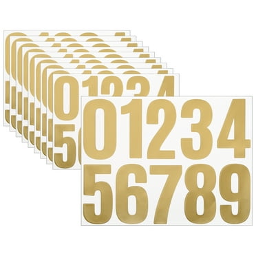 3 Inch House Numbers 3D Number Mirror Wall Stickers Self-Adhesive for ...