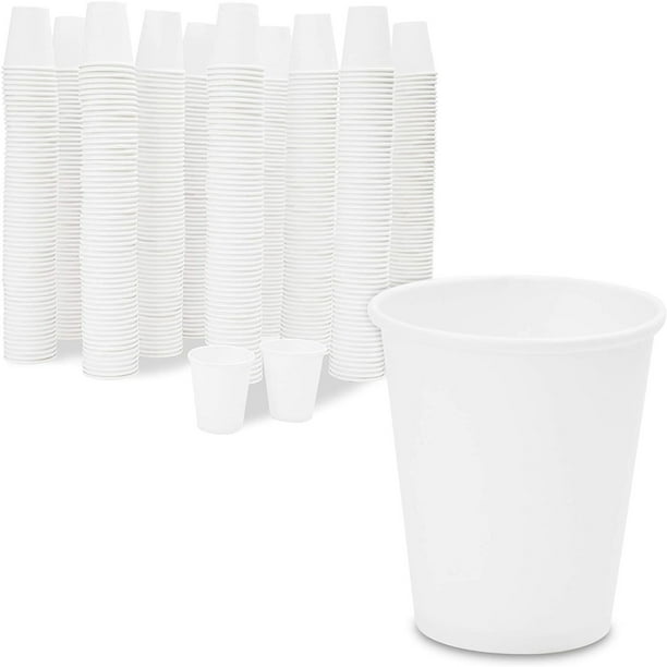 600 Pack 3 oz Paper Cups for Bathroom, Mouthwash, Disposable (White ...