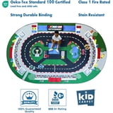 KidCarpet.com Raceway Rug 4' x 6' Oval, Educational Kids Car Rug for ...