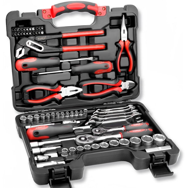 TOPEX 65-Piece Household Hand Tool Set Home Auto Repair Kit - Walmart.ca