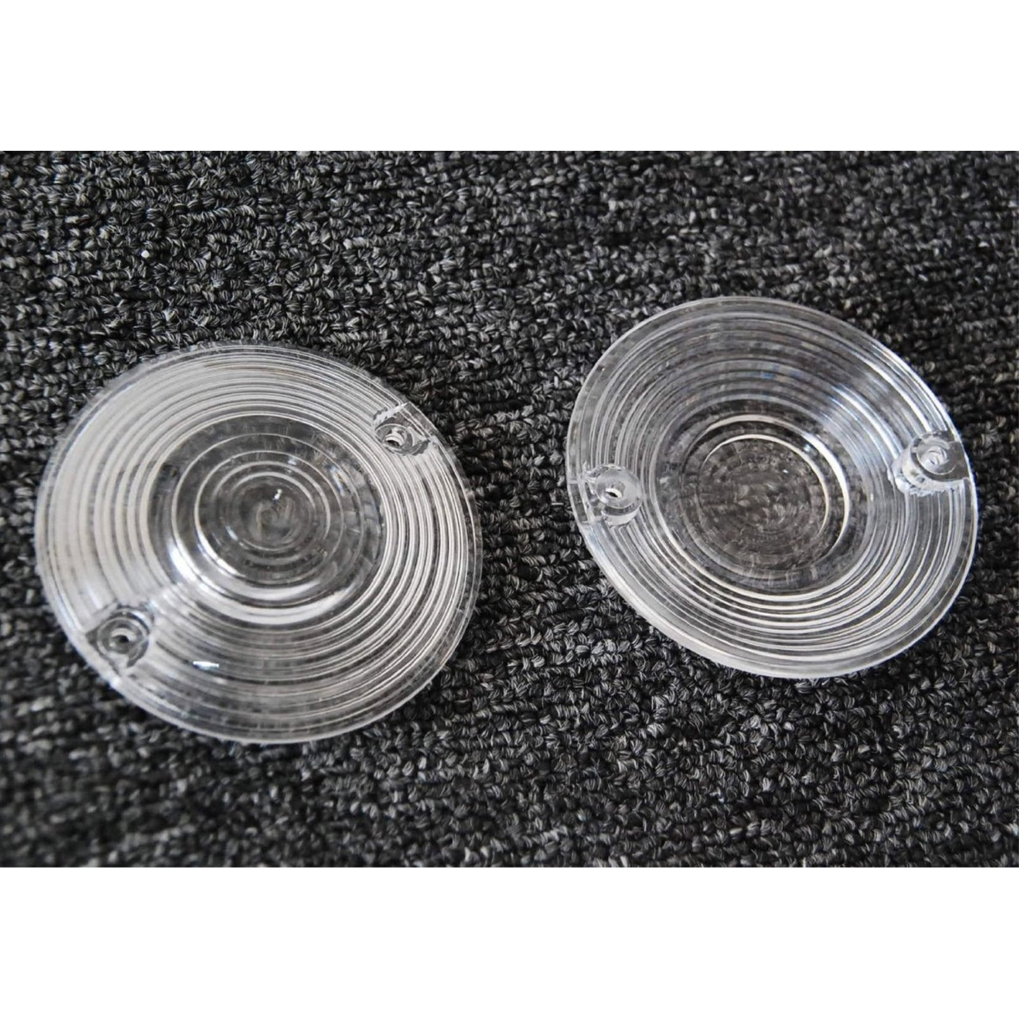 (W) Blinker Lens Clear Harley Touring Pancake Road King Glide Electra ...