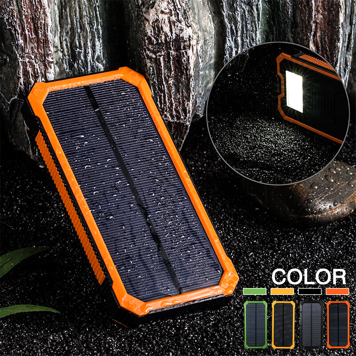 Waterproof 300000mah Dual USB Portable Solar Battery Solar Power Bank ...