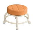 Low Round Roller Seat Stool Movable Mini Stool 360 Degree Rotating ...